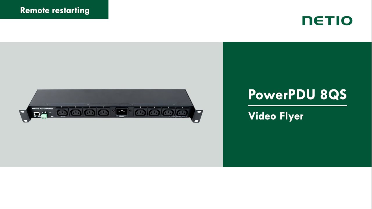 PowerPDU 8QS - NETIO Video leták - NV25 - YouTube