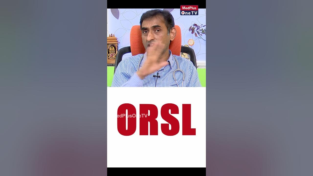 ORS ️ vs ORSL అసలైన ORS తాగండి..కొనే ముందు ఇవి గమనించండి..! Dr. Vijayanand #medplusonetv - YouTube