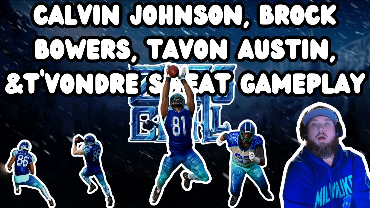 CALVIN JOHNSON, BROCK BOWERS, TAVON AUSTIN, & T'VONDRE SWEAT GAMEPLAY ...