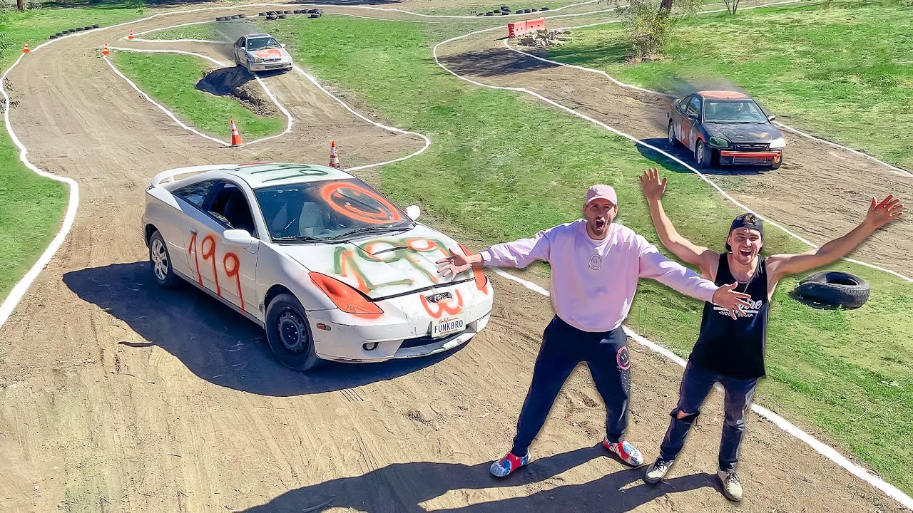 We Built A Giant Racetrack In Our Backyard! - YouTube