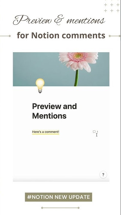 Recent Update: Copy/Paste Previews and Mentions from Comments 💭 #notion #notiontutorial #shorts ...