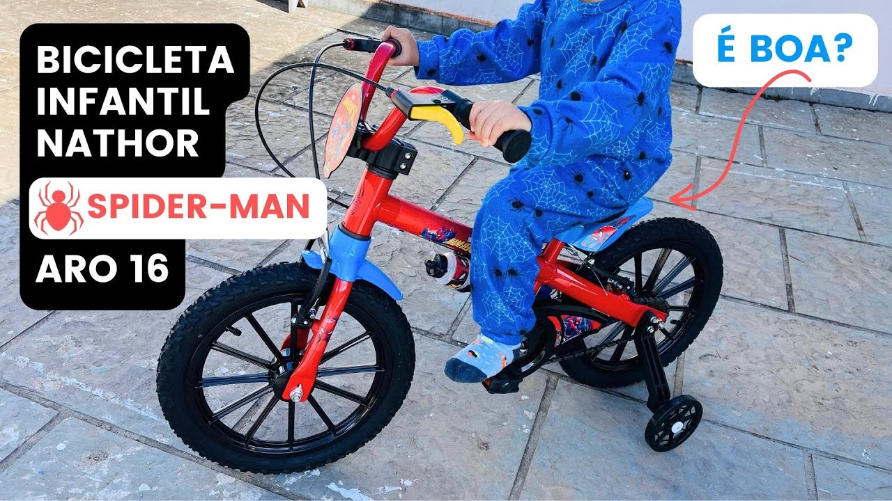 Bicicleta Infantil Aro 16 Spider Man Homem Aranha Nathor é Boa? Análise ...