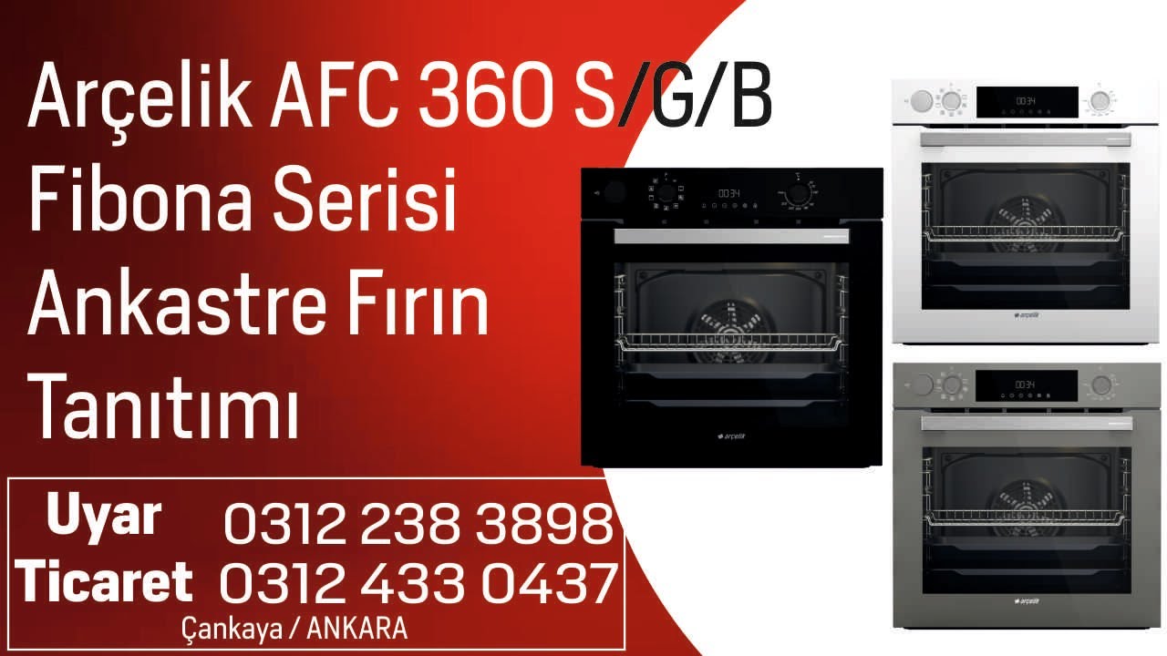 Arçelik AFC 360 G - AFC 360 B - AFC 360 S Ankastre Fırın (Buhar ...