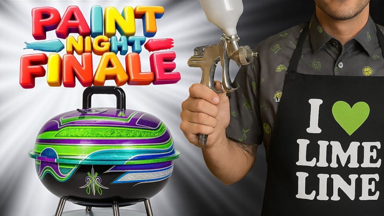 Final Paint Night 🥲 Custom Painted BBQ - Time Warp Custom Paint - YouTube