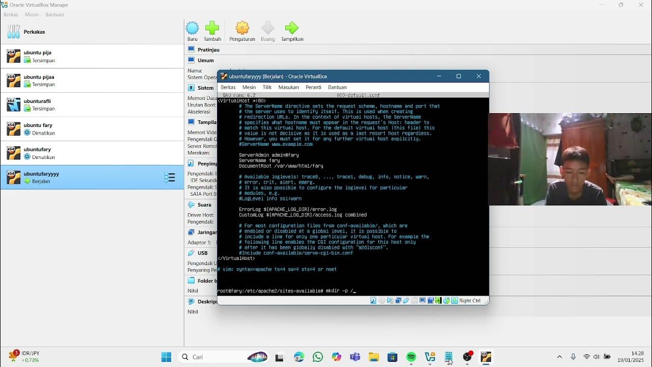 Cara Membuat WEB Server di Virtual Box... - YouTube
