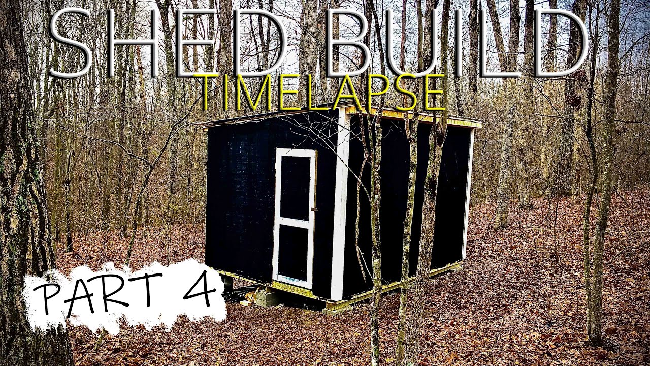 Shed Build Timelapse Part 4 | Paint, Soffit & Trim | Series complete ...