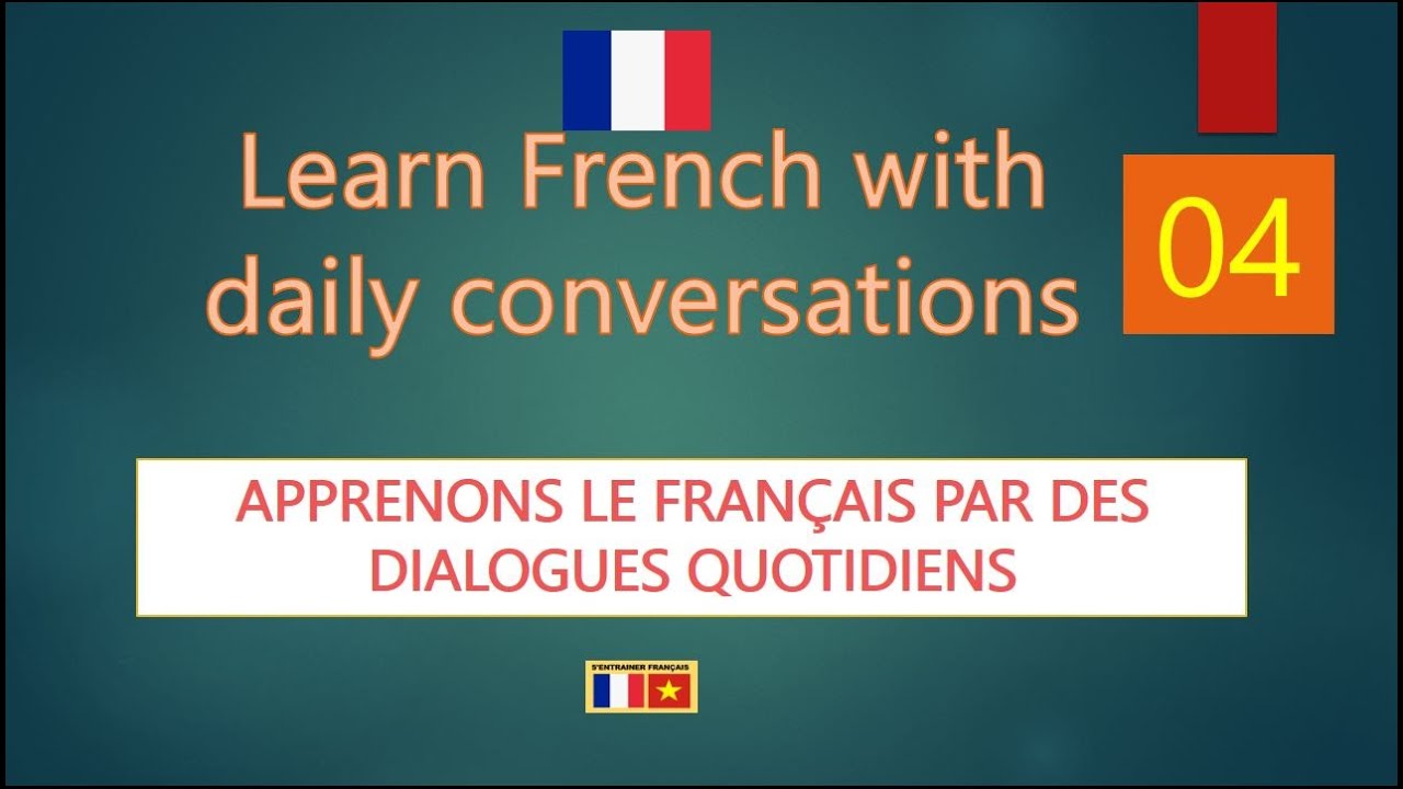 Learn French|French dialogue niveau A2-B1|Communication en français A2 ...