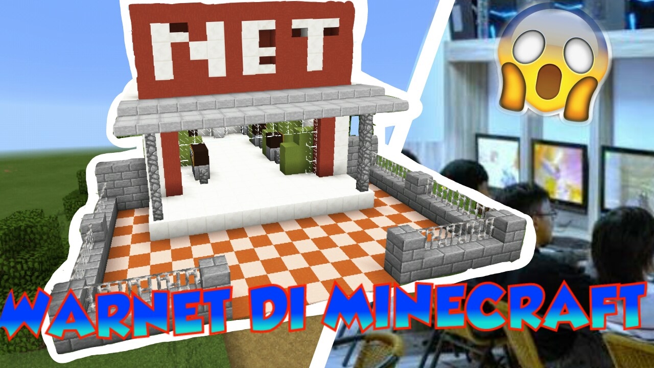 BIKIN WARNET DI MINECRAFT - YouTube