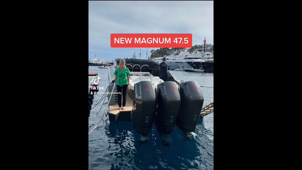 NEW MAGNUM 47.5 stay tuned for more by #theluxuryyachtlady - YouTube