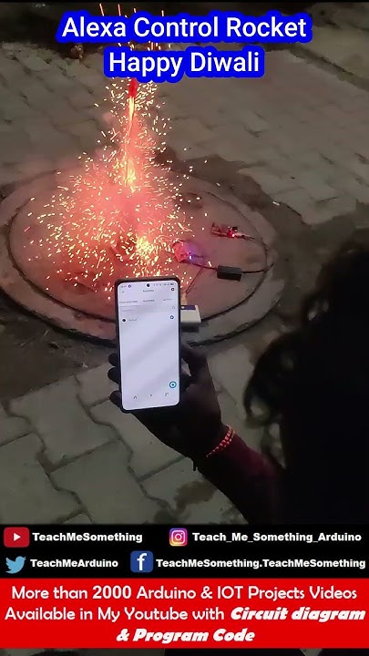 Alexa control Rocket || ESP32 Project Sinric Pro || ESP32 smart rocket || ESP32 with diwali ...