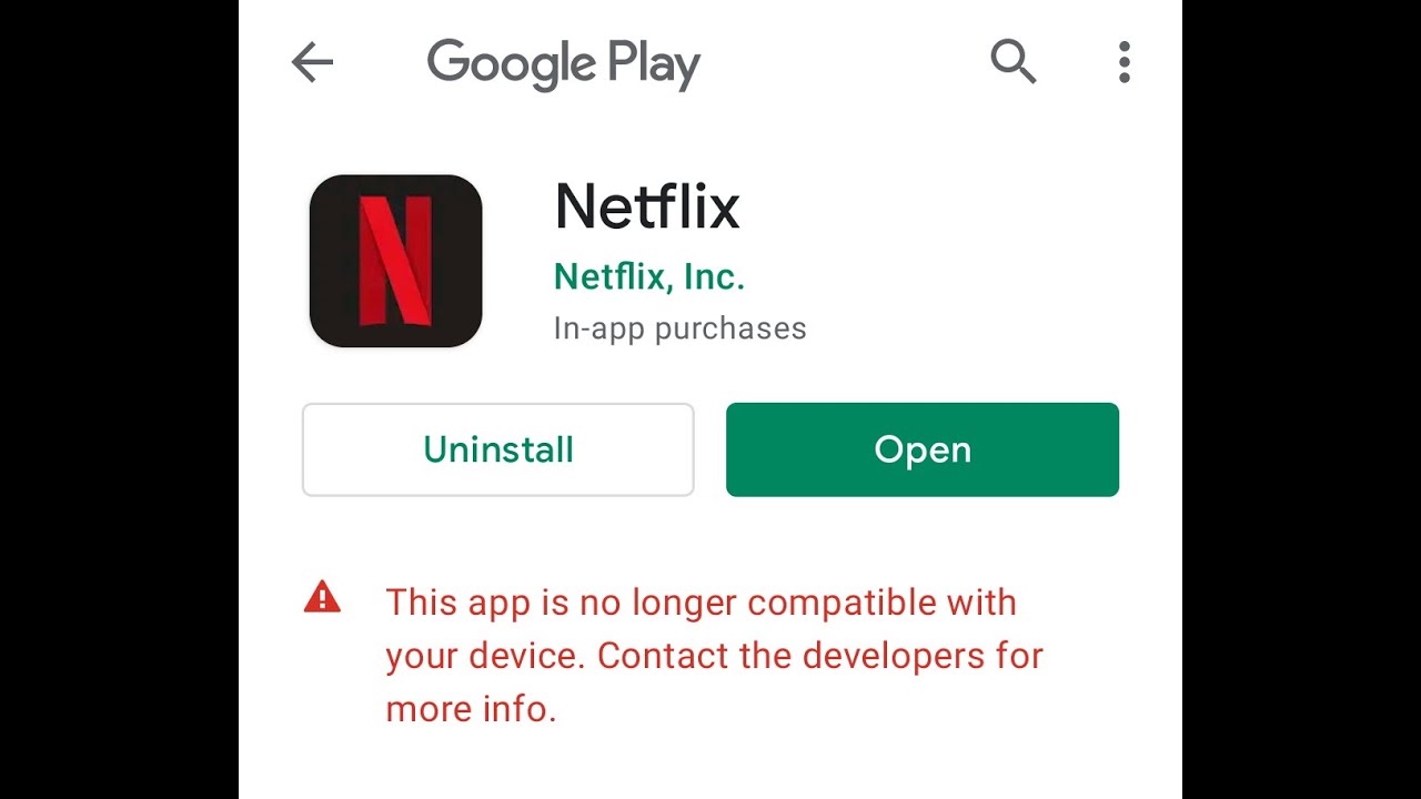 This Version on Netflix is not compatible with you device and (All ...