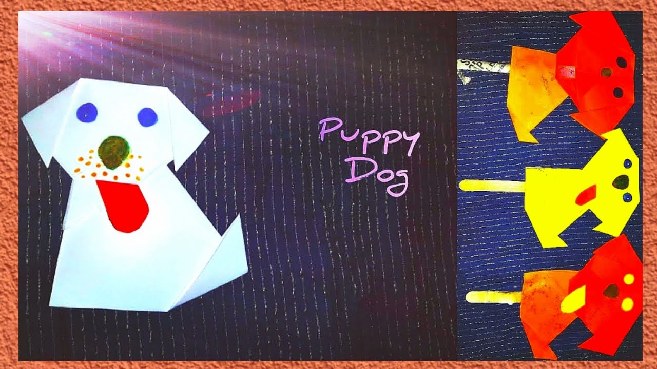 Origami Puppy Dog / How to make dog out of paper / Paper Dog - YouTube