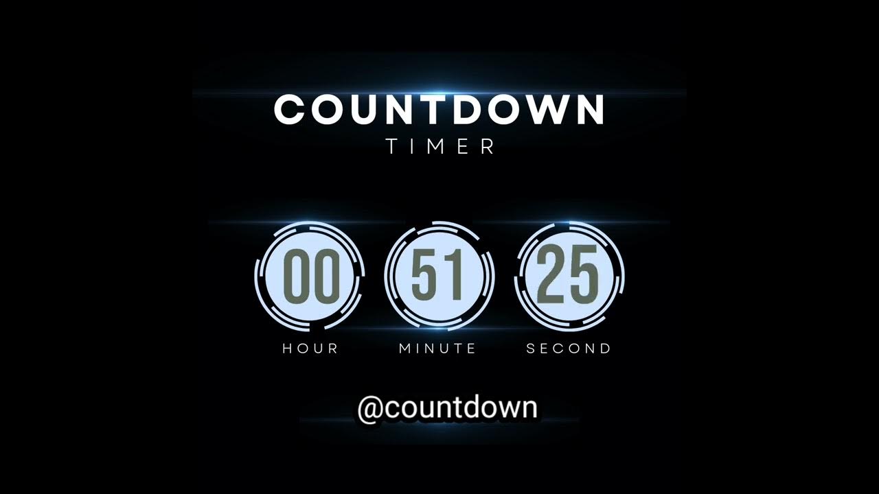 1 Hour Timer Countdown and Alarm Flip clock - YouTube