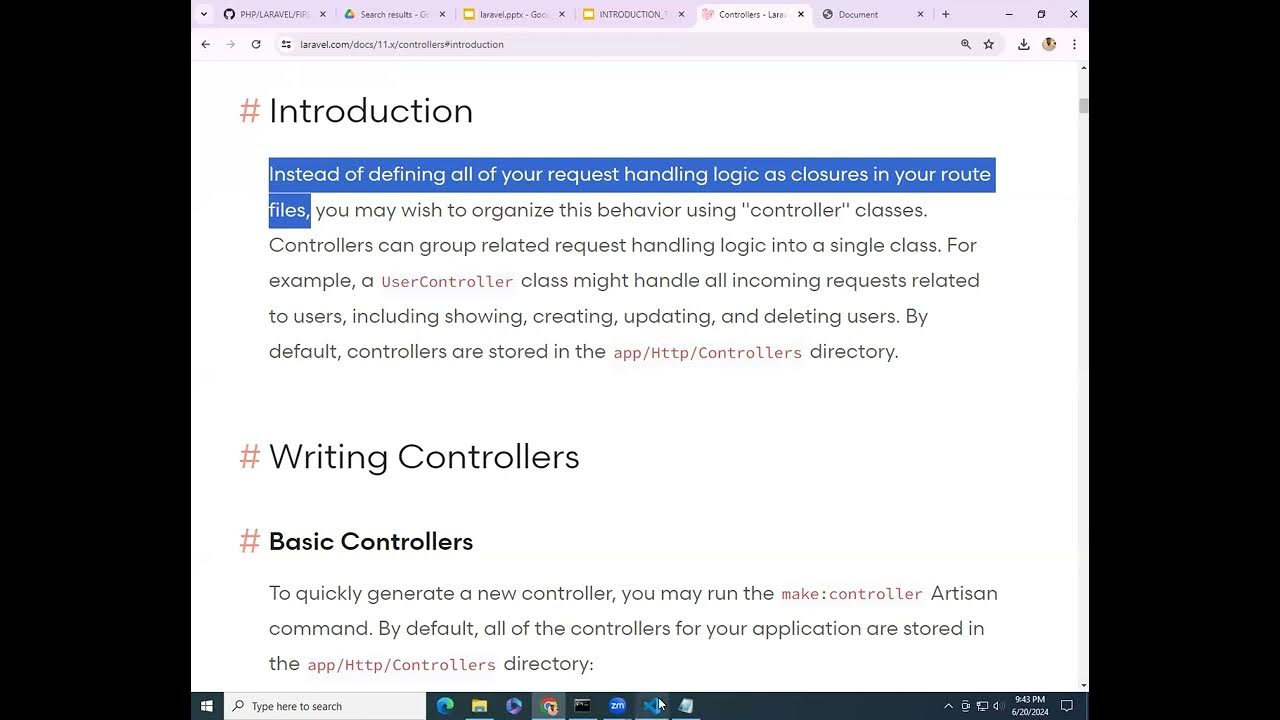 CREATING FIRST LARAVEL PROJECT | ROUTE | VIEWS | CONTROLLERS - YouTube