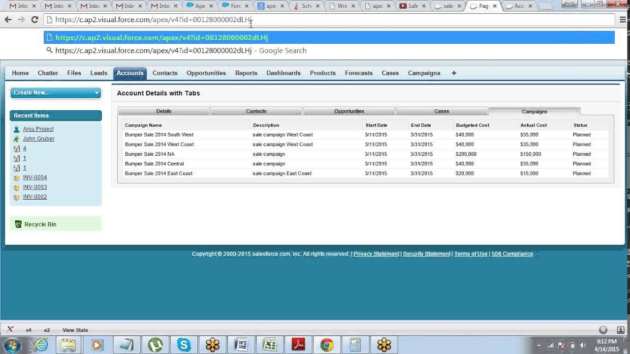 Controller Extensions For Visualforce Pages Youtube