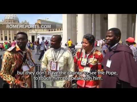 Missionaries from 5 continents greet the Pope at General Audience | Pope