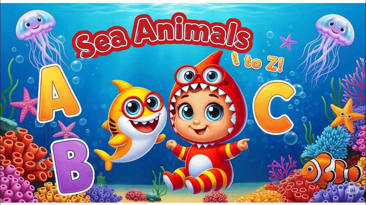 🌊 ABC Sea Animals Song for Kids | A to Z Sea Creatures | Toddlers ...