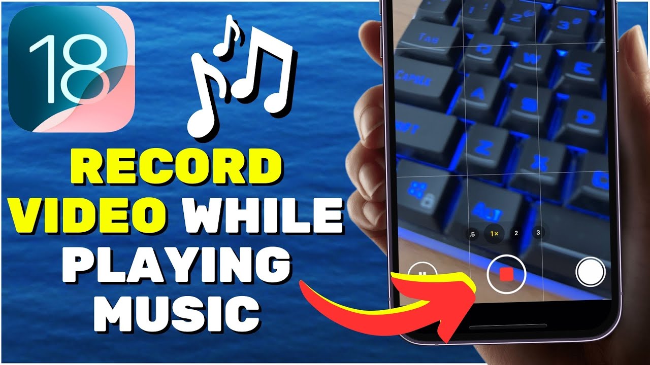 How to Record Video While Playing Music on iPhone (iOS 18) - YouTube