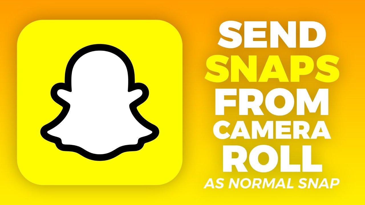 How To Send Snaps From Camera Roll as Normal Snap - YouTube