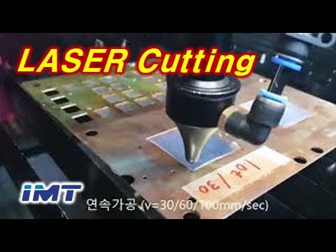 [레이저절단] 실리콘 수지 절단 | Laser cutting of Silicon | IMT C150 - YouTube
