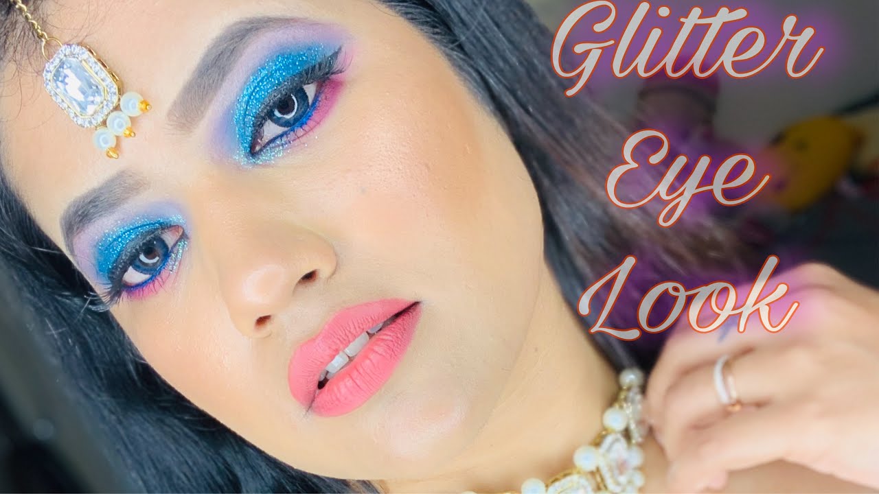 Easy Glitter Eye Makeup For Beginners || Beauty Glazed Ultra Pigmented ...