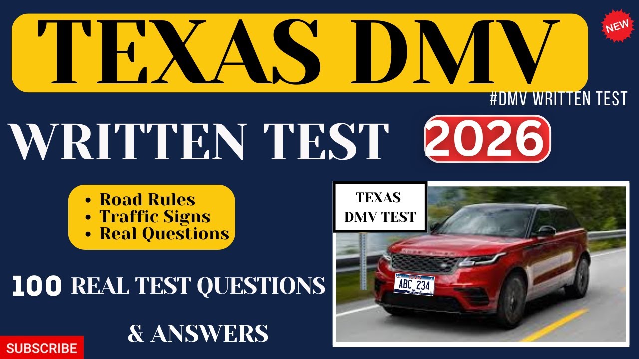Texas DMV permit test 2026 | Texas DMV Written Test 2026 | DPS Permit ...
