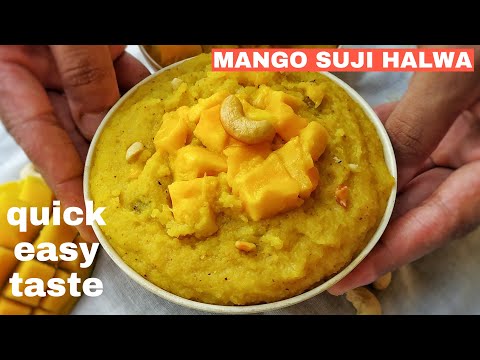 Mango Suji Halwa | आम का हलवा | Mango Sheera | Mango Kesari | Rava Halwa | Foodlydelight