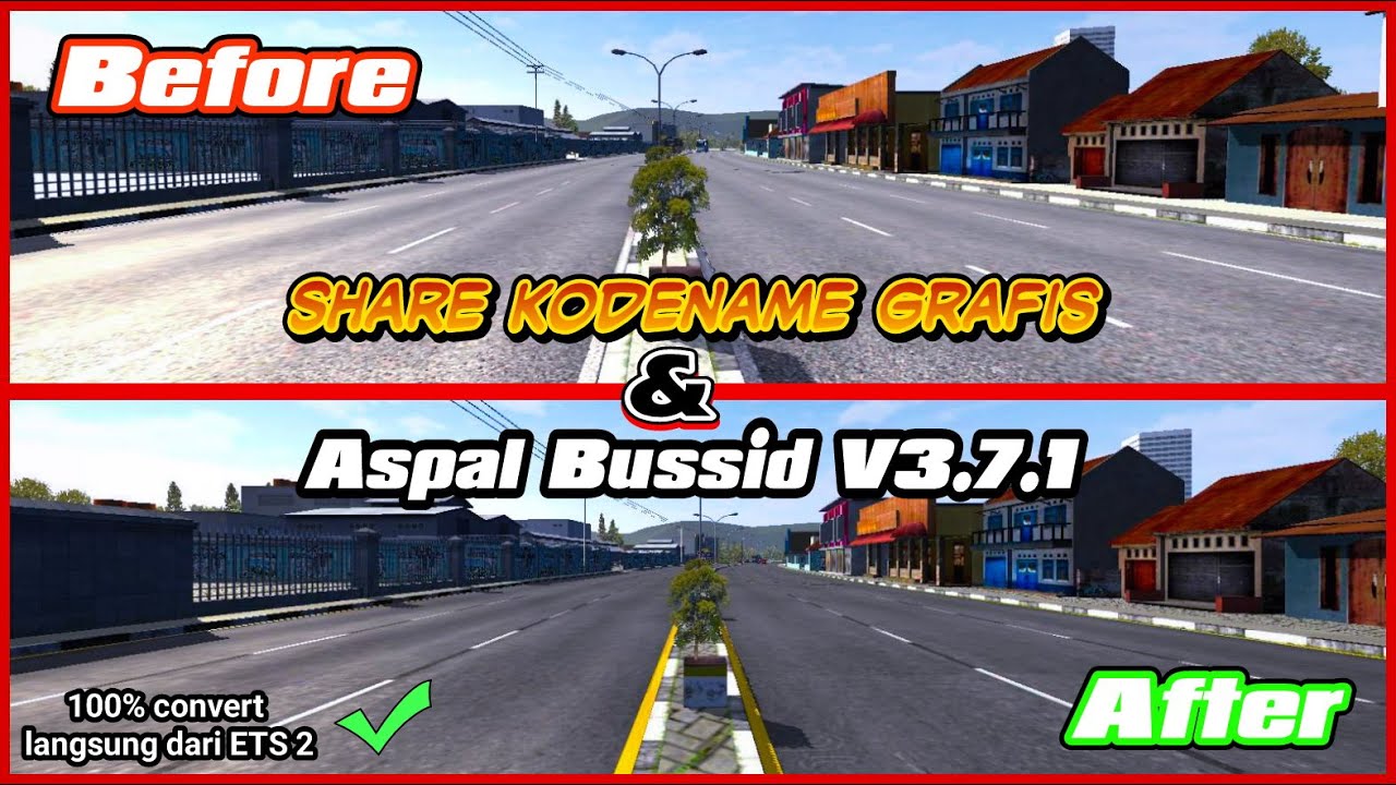 Share Kodename Grafis & Aspal Cvt ETS 2 Bussid V3.7.1 - YouTube