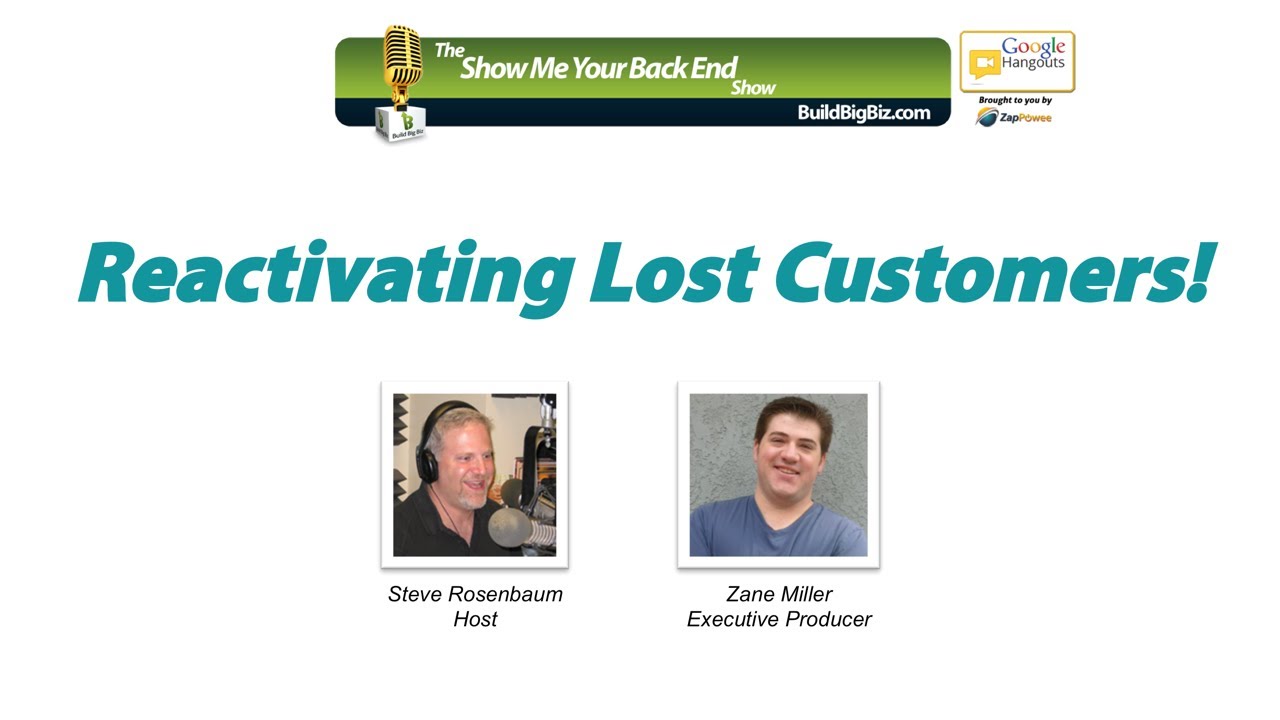 Show Me Your Back End! Episode 7: The Best Past Customer Letter for ...