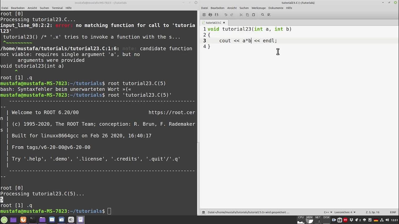 CERN ROOT Tutorial 24: Using Input Parameters - YouTube