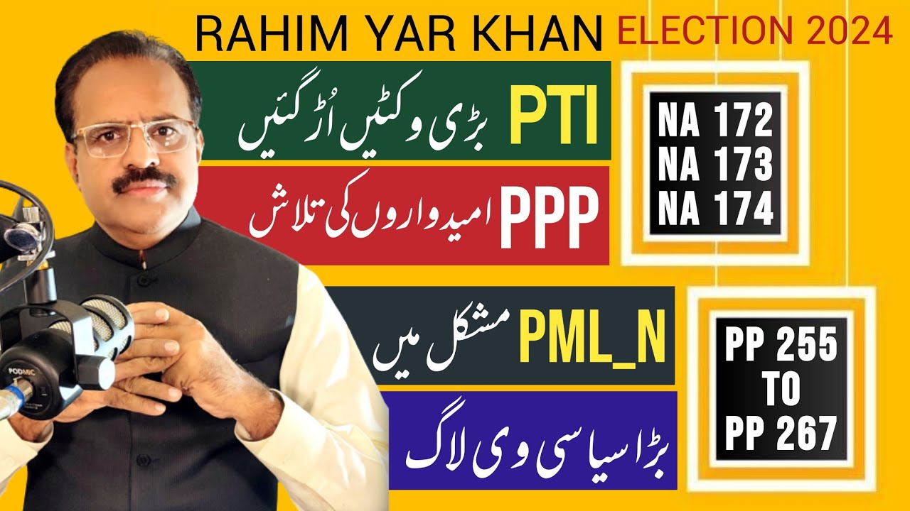 DIST. RAHIM YAR KHAN | PTI,PPP & PMLN IN TROUBLE | ELECTION 2024 | VLOG| I STUDIO - YouTube