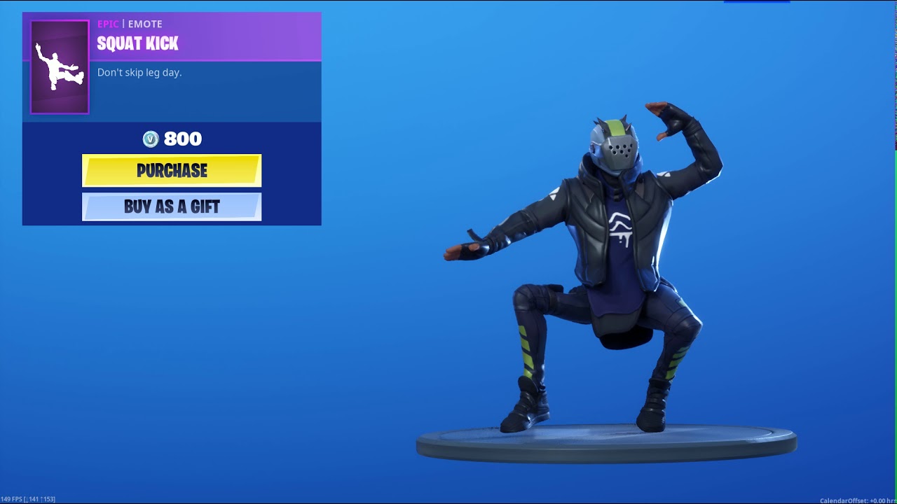 Squat Kick - Fortnite Emote - YouTube