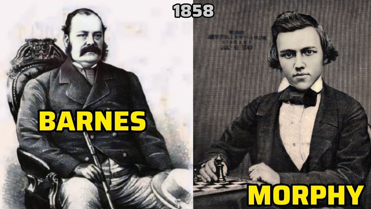 PAUL MORPHY BEATS THOMAS WILSON BARNES 1858 - YouTube
