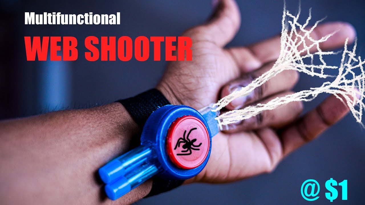 Multi-Functional Web Shooter By Ezio's DIY | How to make Functional Web ...