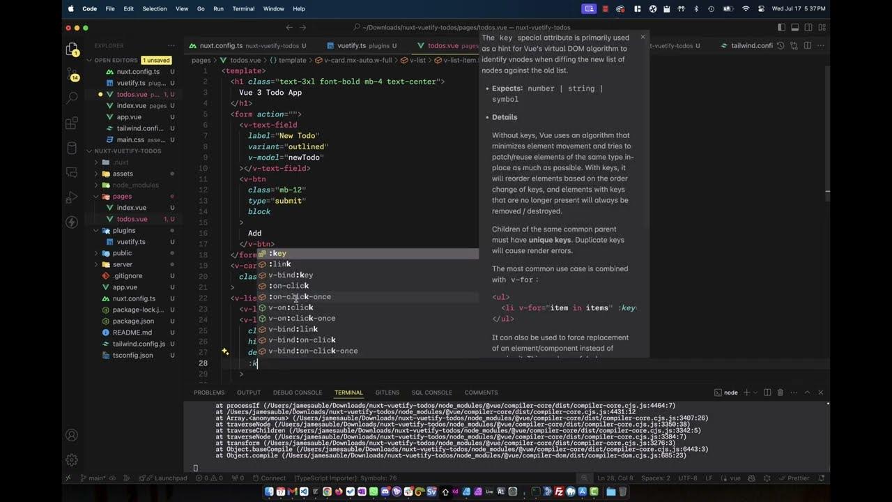 Nuxt CRUD Todo App Using Turso & Vuetify - YouTube