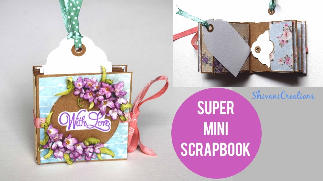 Super Mini Scrapbook/ How to Make Scrapbook - YouTube