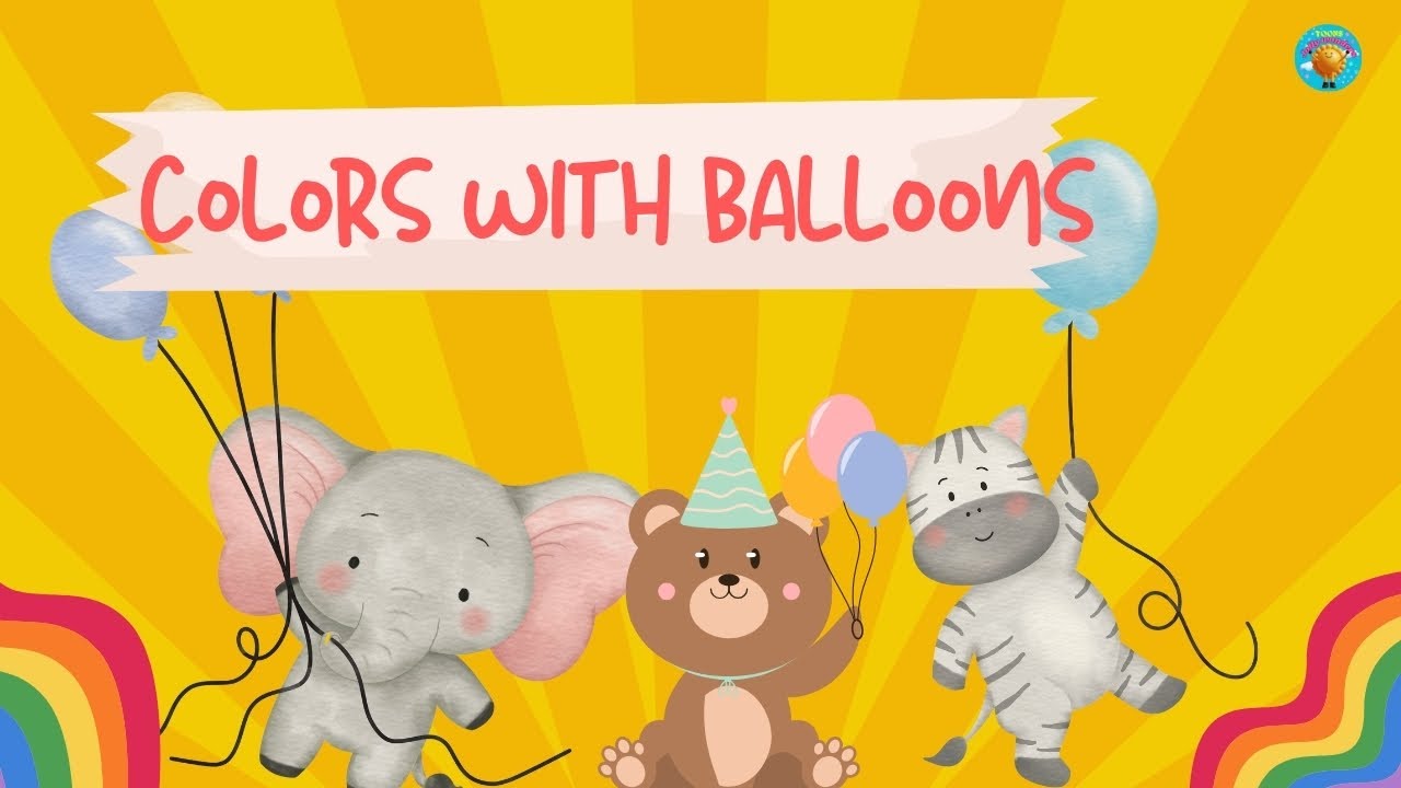 🎈 Fun Colors Balloon Poem for Kids | Learn Colors with Balloons 🌈 - YouTube