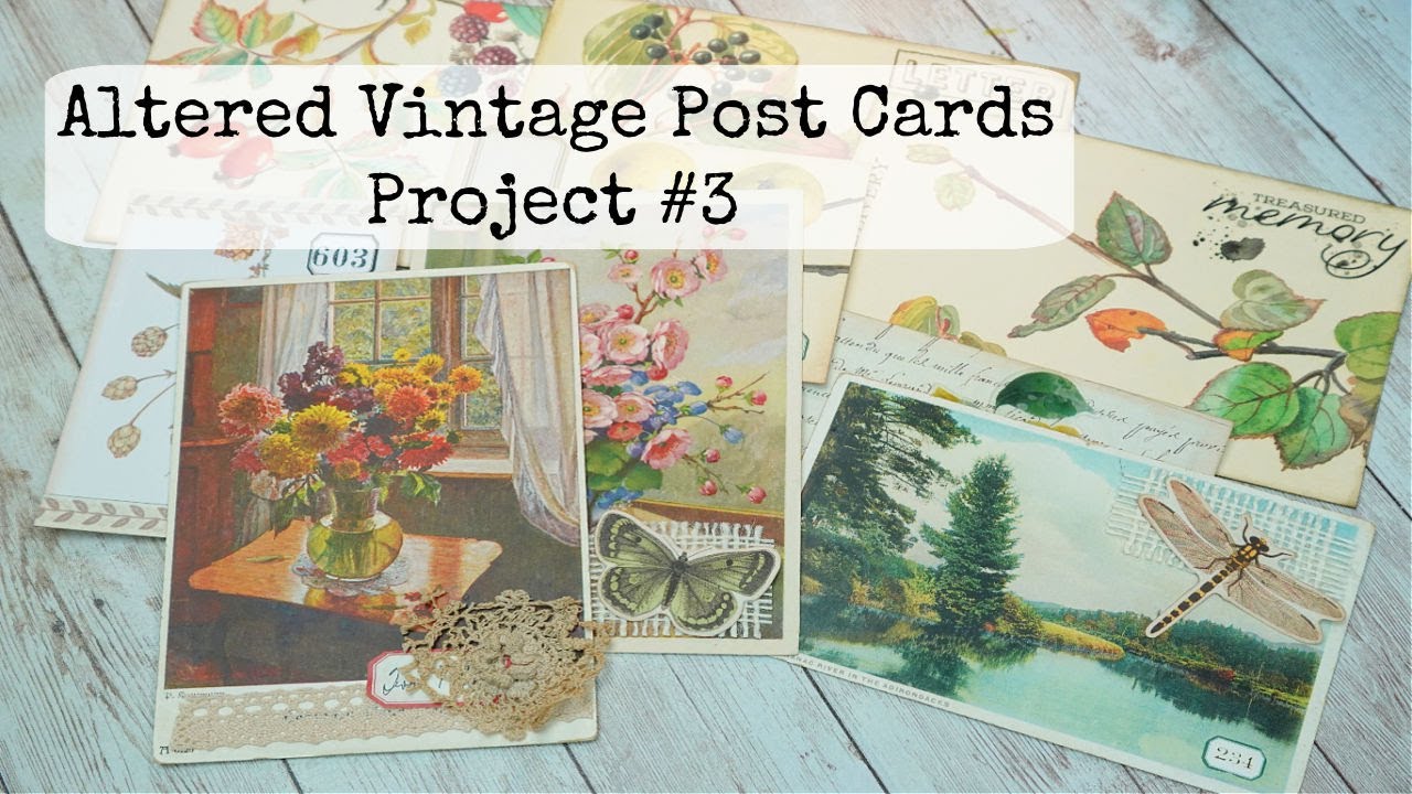 Handmade Post Cards - Basic Journal Ephemera - Idea #3 - YouTube