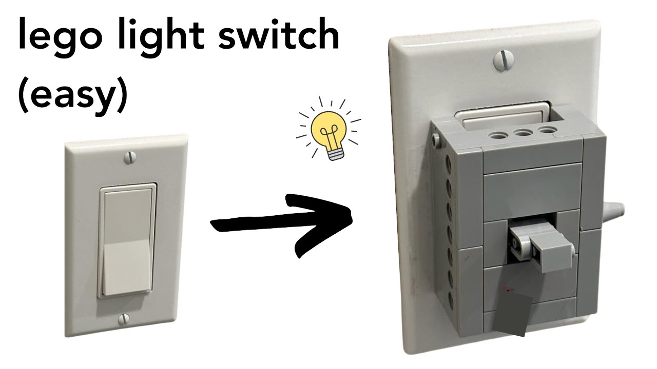Easy Lego Light Switch Attachment + {TUTORIAL} - YouTube