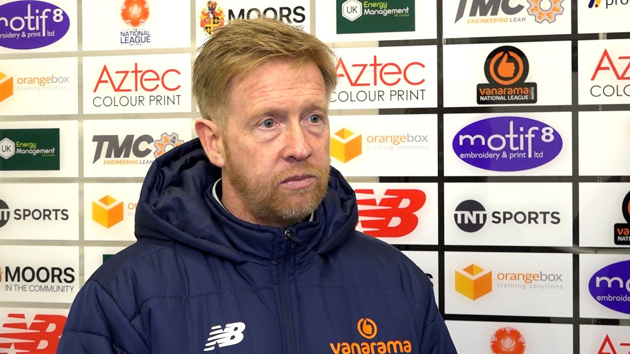 Post Match | Ian Clark | Blyth Spartans (H) - YouTube