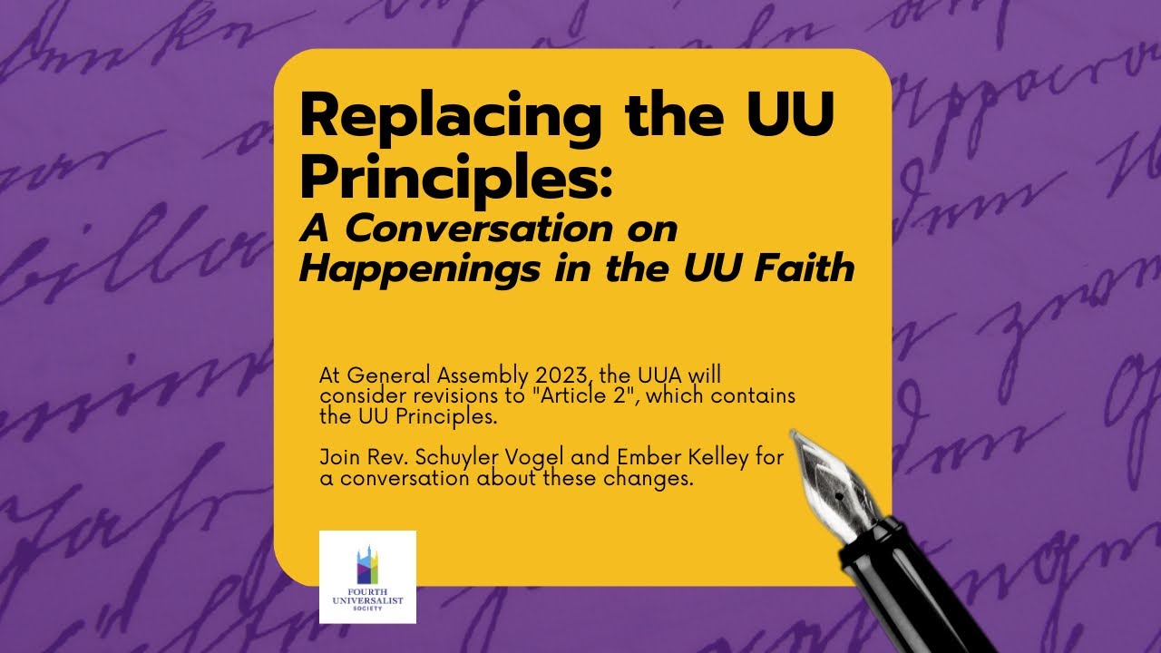 Replacing the UU Principles (Event Recording) - YouTube