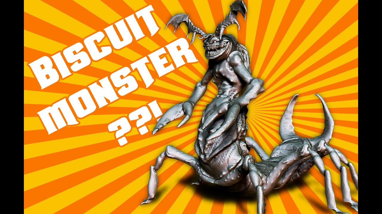 Biscuit monster interpretation Zbrush 40 min sketch - YouTube
