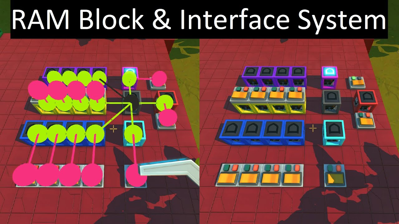 Logic Mod Update! RAM Block & Interface System | Scrap Mechanic - YouTube