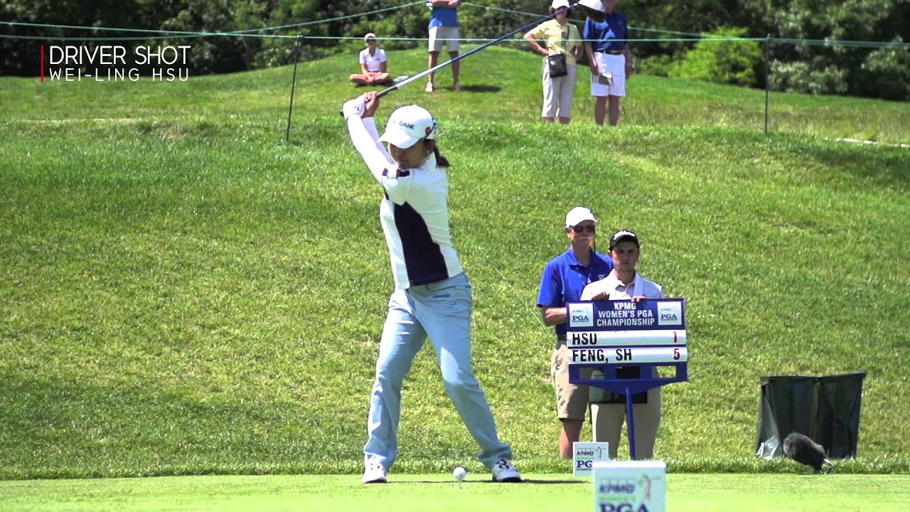 [Golf swing HD] Wei Ling HSU Driver slow motion_front view [59Golf ...