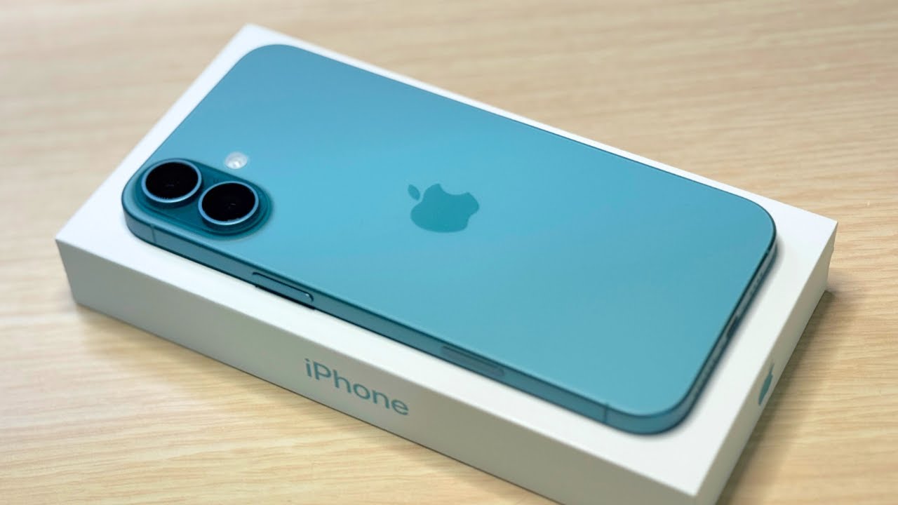 iPhone 16 Plus Teal Unboxing and Test *BEST COLOR* - YouTube