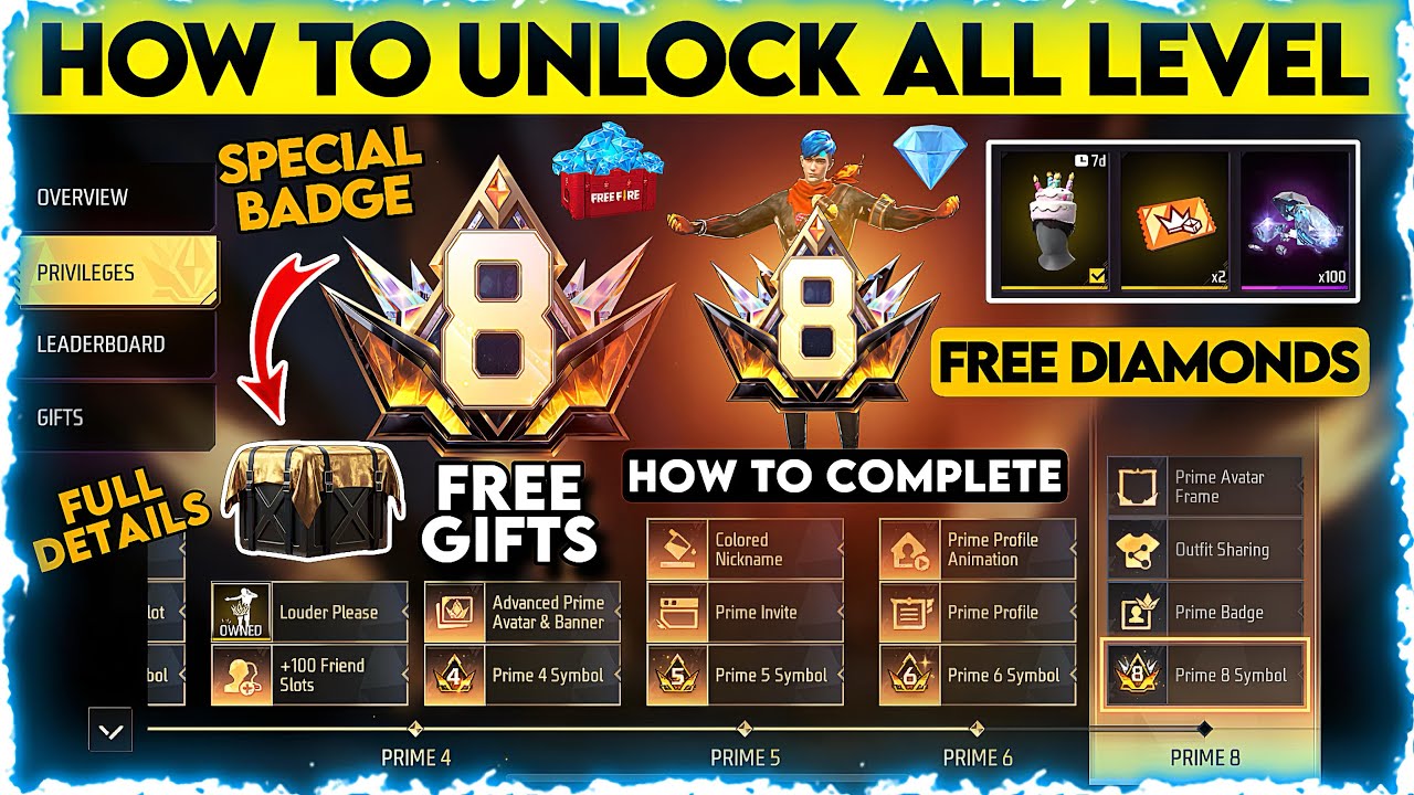 FREE FIRE NEW PRIME SYSTEM | FREE FIRE PRIME SYSTEM | FREE FIRE PRIME ...