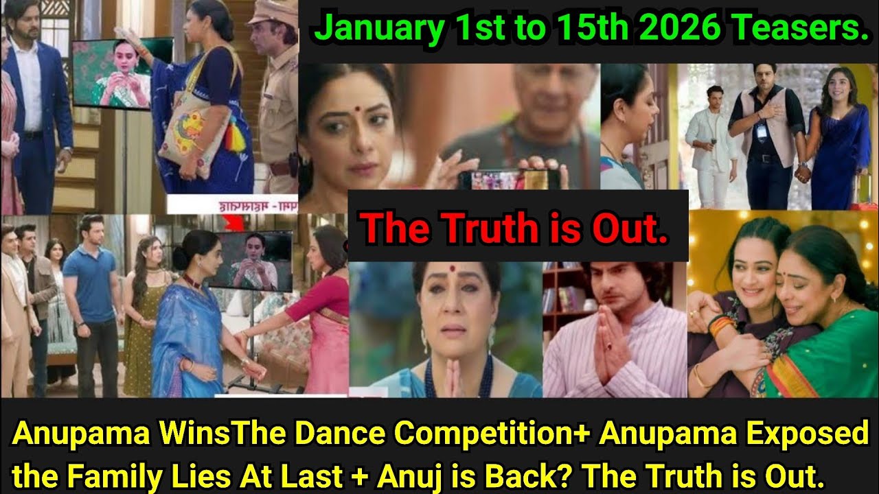 Anupama Starlife January (1st to 15th)2026 Full Teasers Update In ...