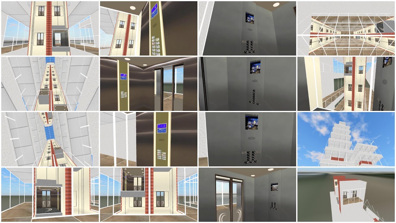 Skyscrapersim: All forms of The Dundrum Main Lifts - YouTube