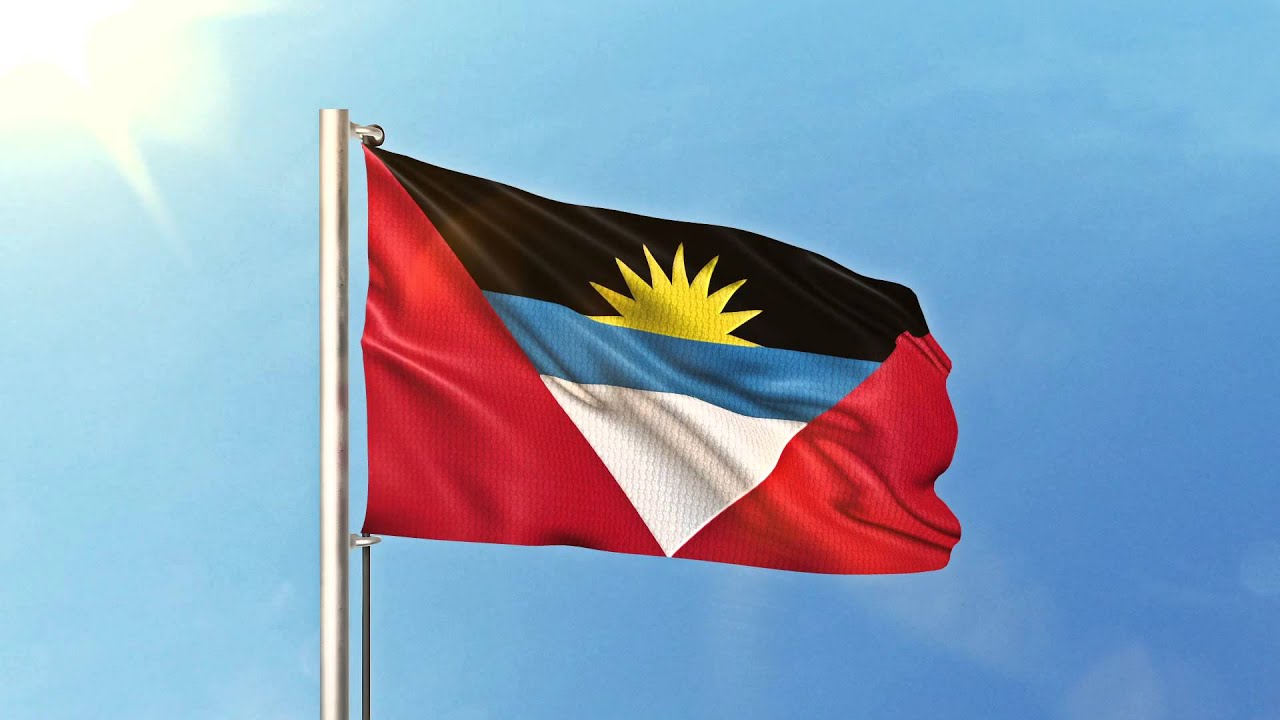 Free Motion Graphic Flags Flying Antigua and barbuda - YouTube