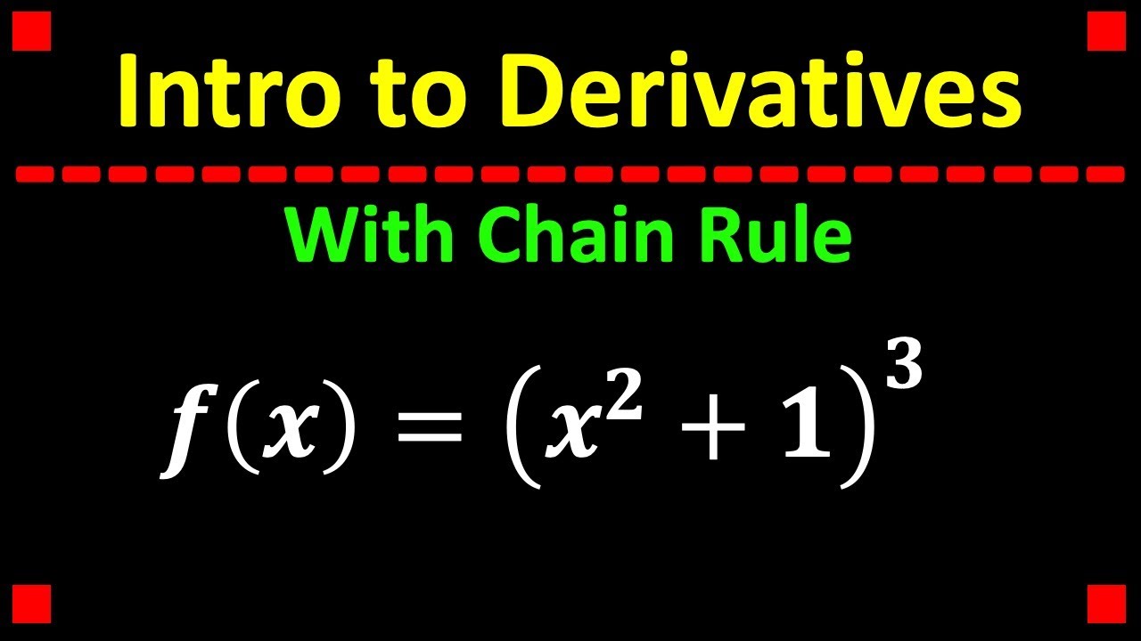 Intro to Derivatives including Chain Rule Calculus 1 - YouTube